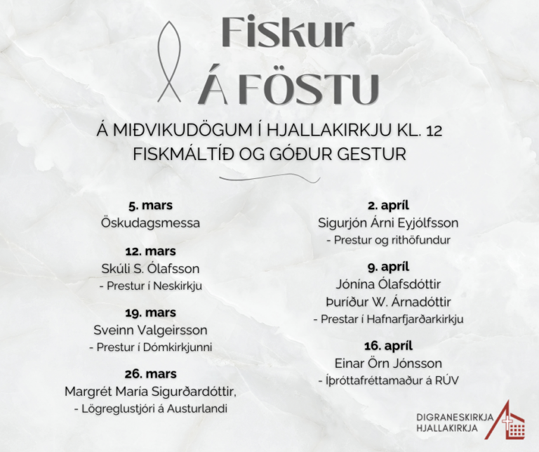 Fiskur á föstu – Digraneskirkja og Hjallakirkja